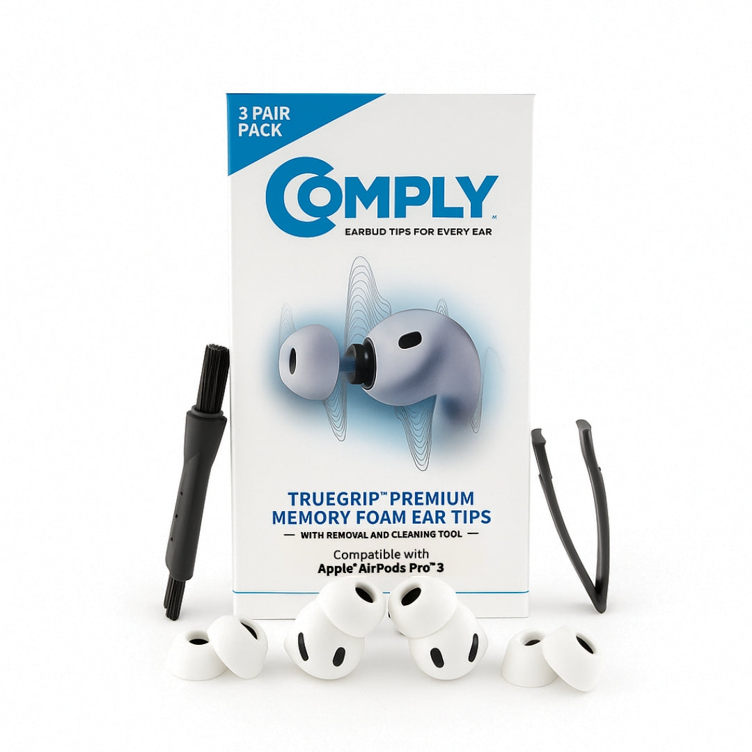 Premium Memory Foam Ear Tips for Apple AirPods Pro 3 – Comply Foam